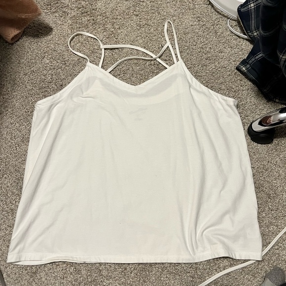 Target | Tops | White Tank Top With Cross In Back | Poshmark